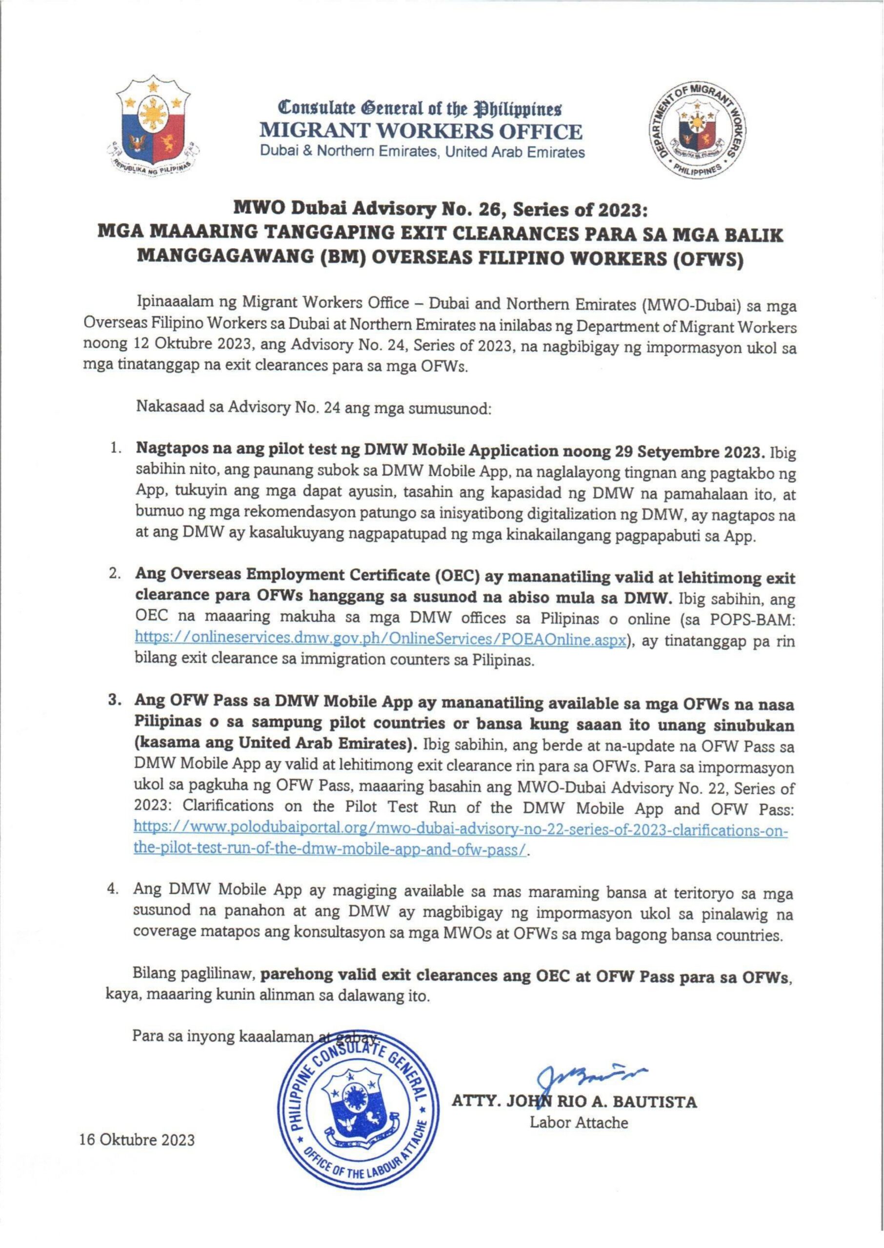 DMW Mobile App and OFW Pass – Official Website of Migrant Workers ...