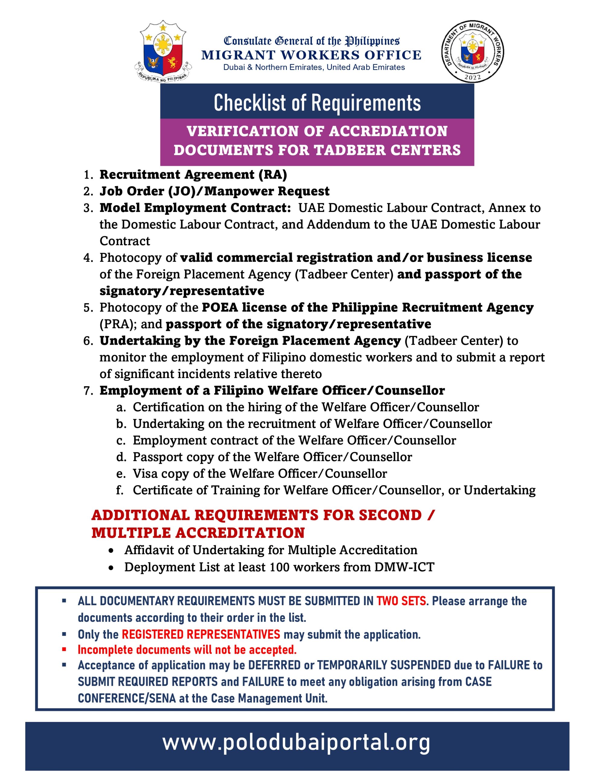 HIRING THROUGH TADBEER – Migrant Workers Office Dubai and Northern Emirates