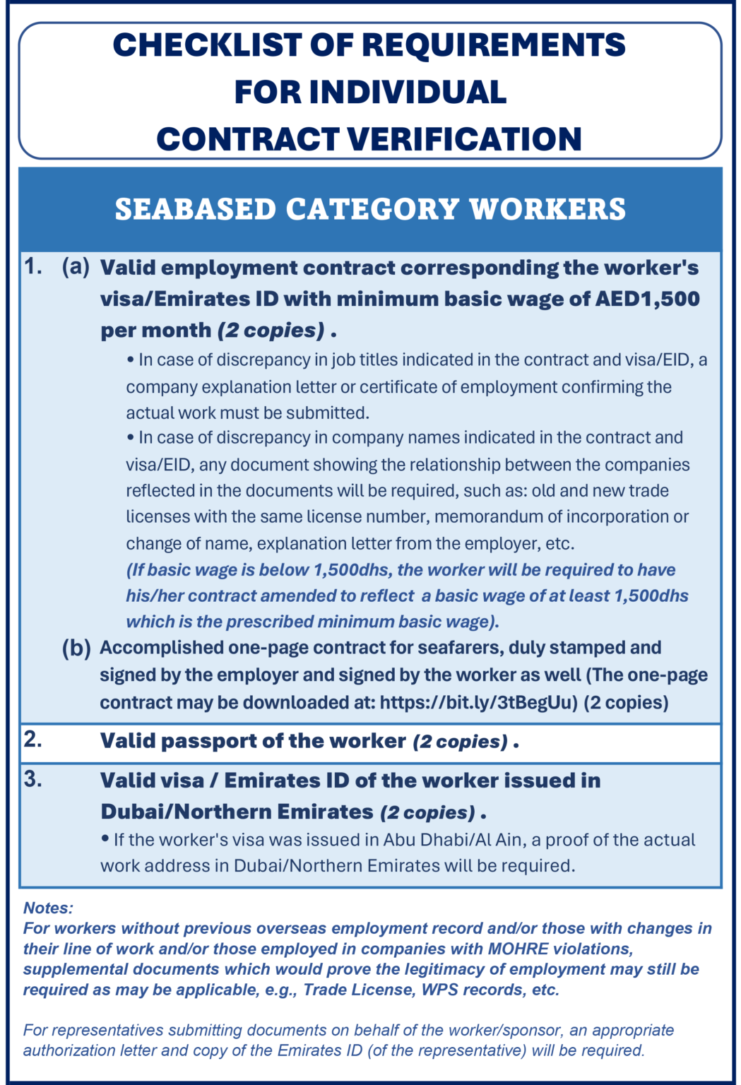Contract Verification Requirements – Official Website of Migrant ...