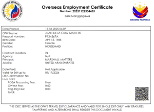 How to Use OEC – Migrant Workers Office – Dubai and Northern Emirates
